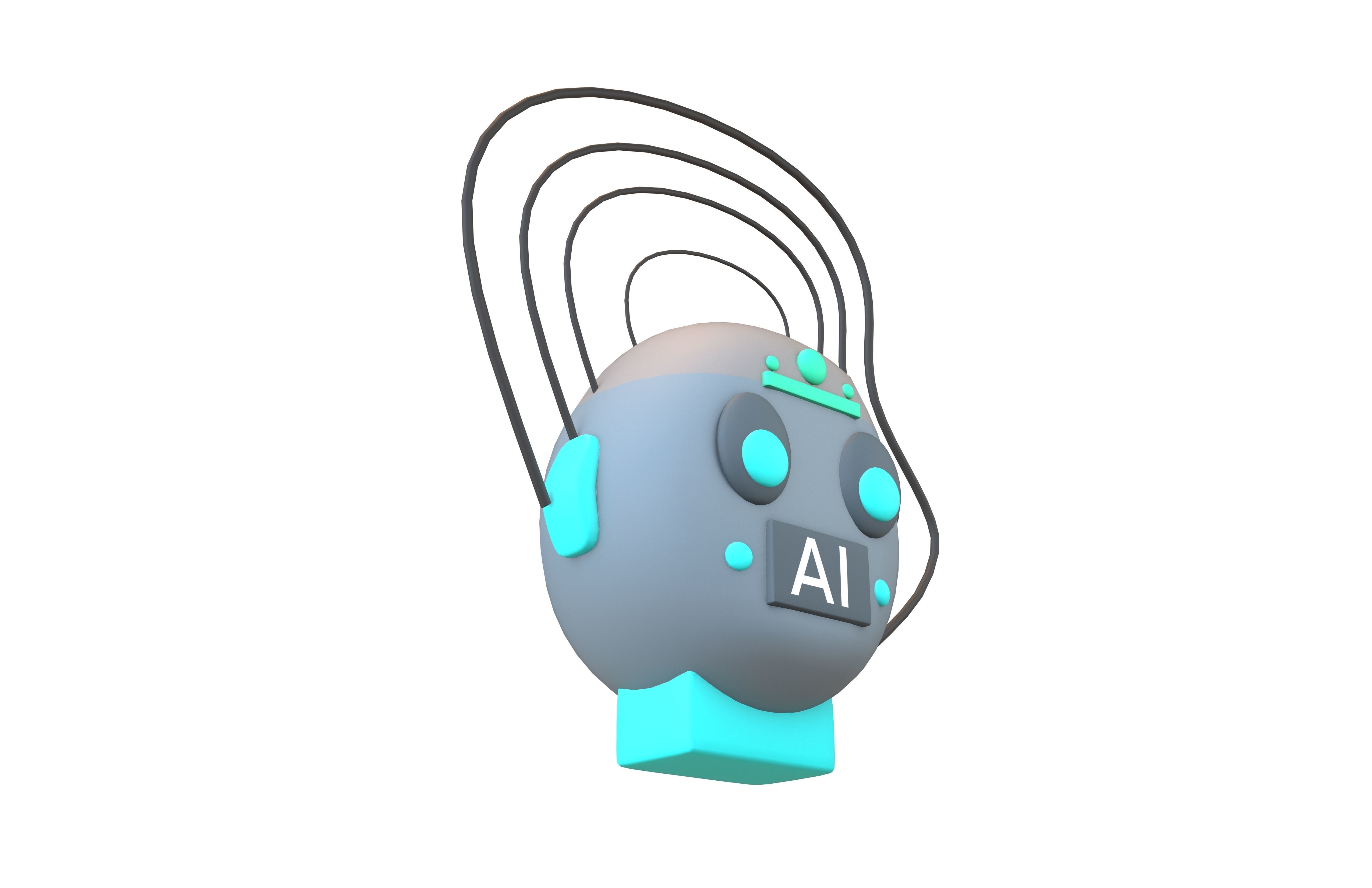 3D model AI Hallucination Icon V1 002 VR / AR / low-poly | CGTrader
