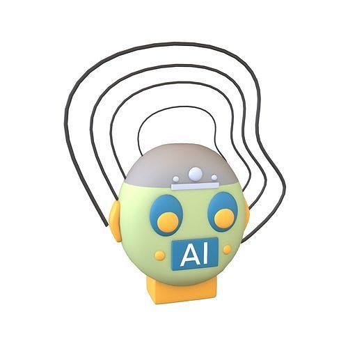 3D model AI Hallucination Icon V1 003 VR / AR / low-poly | CGTrader