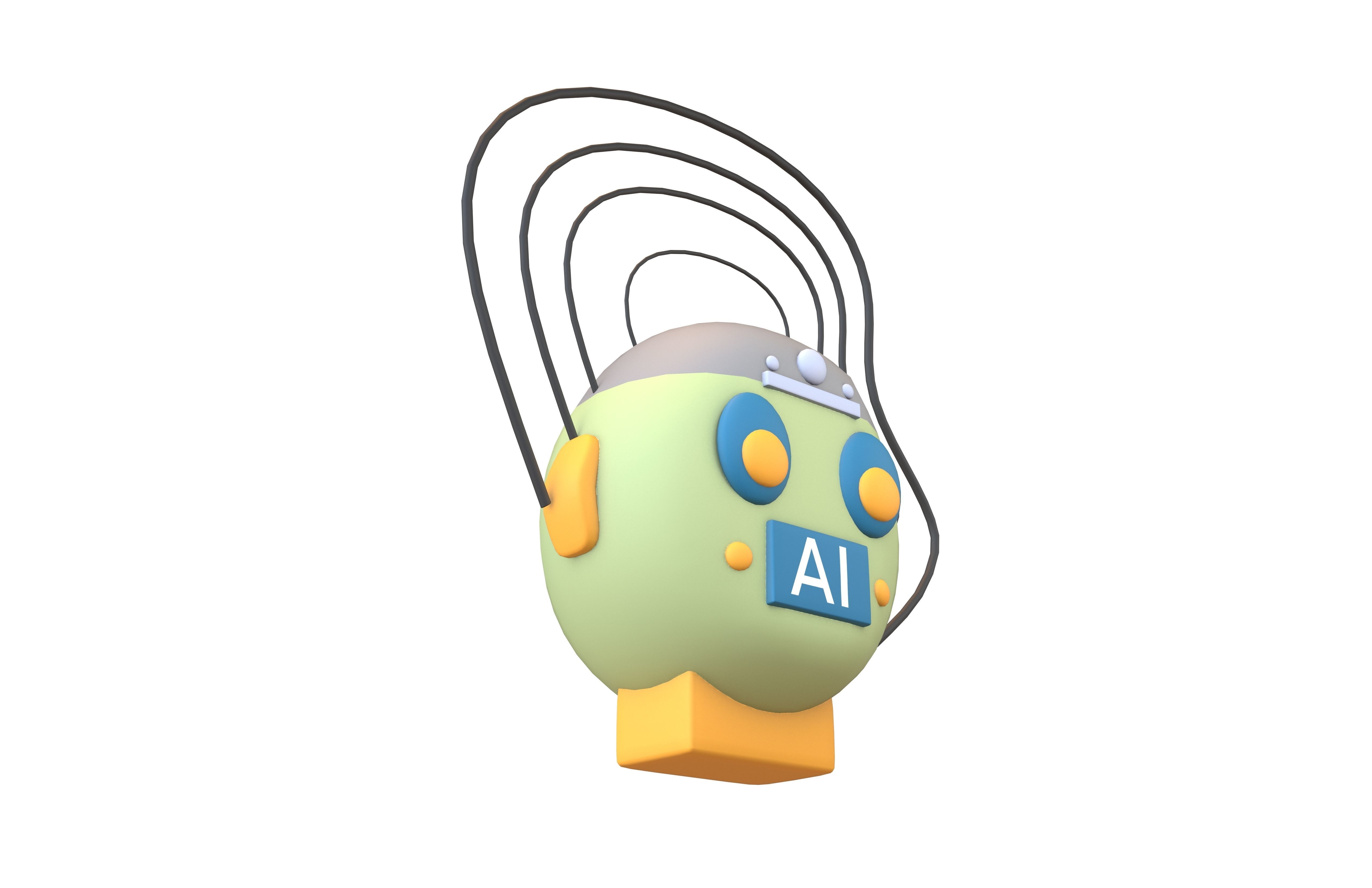 3D model AI Hallucination Icon V1 003 VR / AR / low-poly | CGTrader