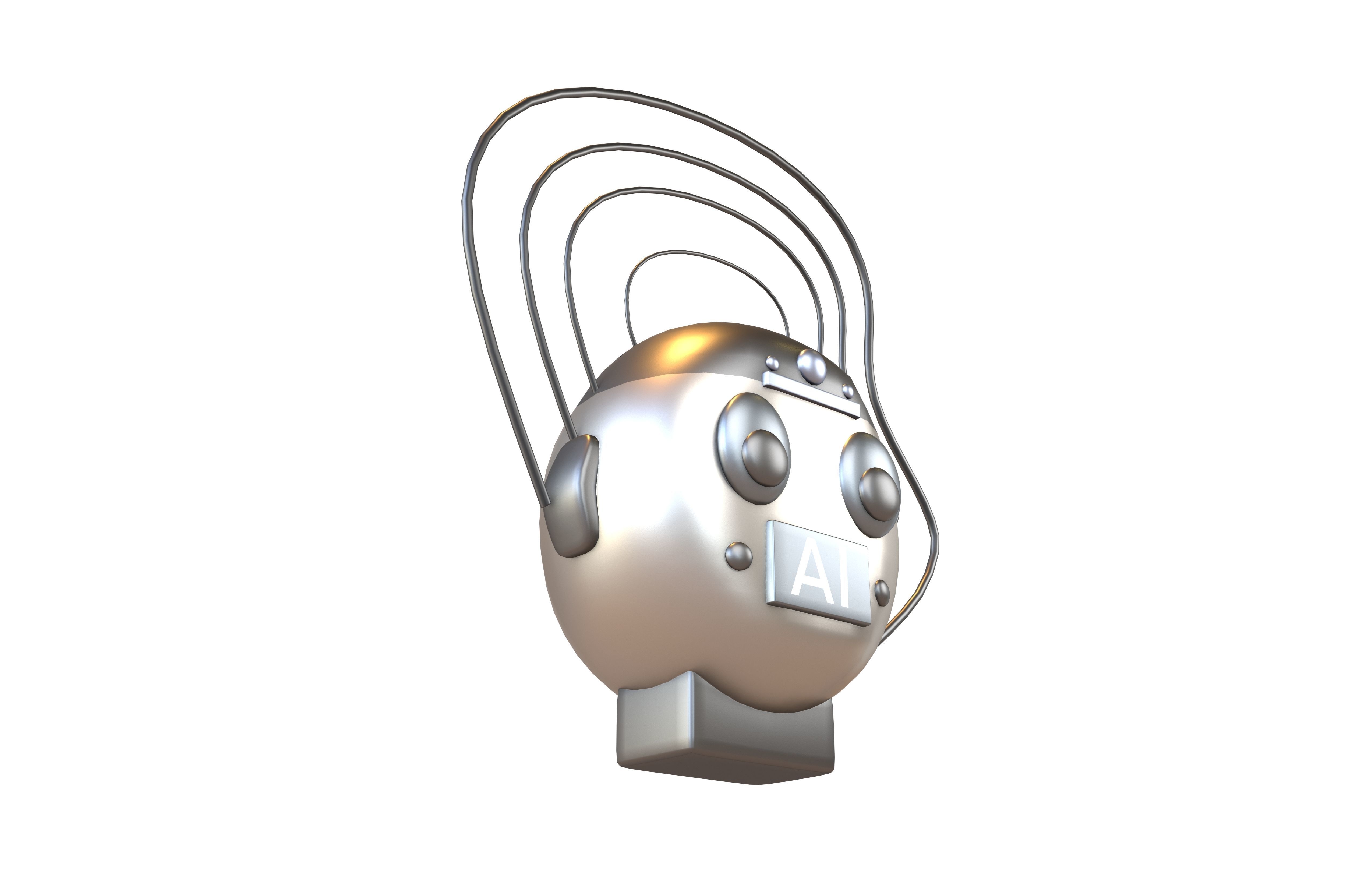 3D model AI Hallucination Icon V1 004 VR / AR / low-poly | CGTrader