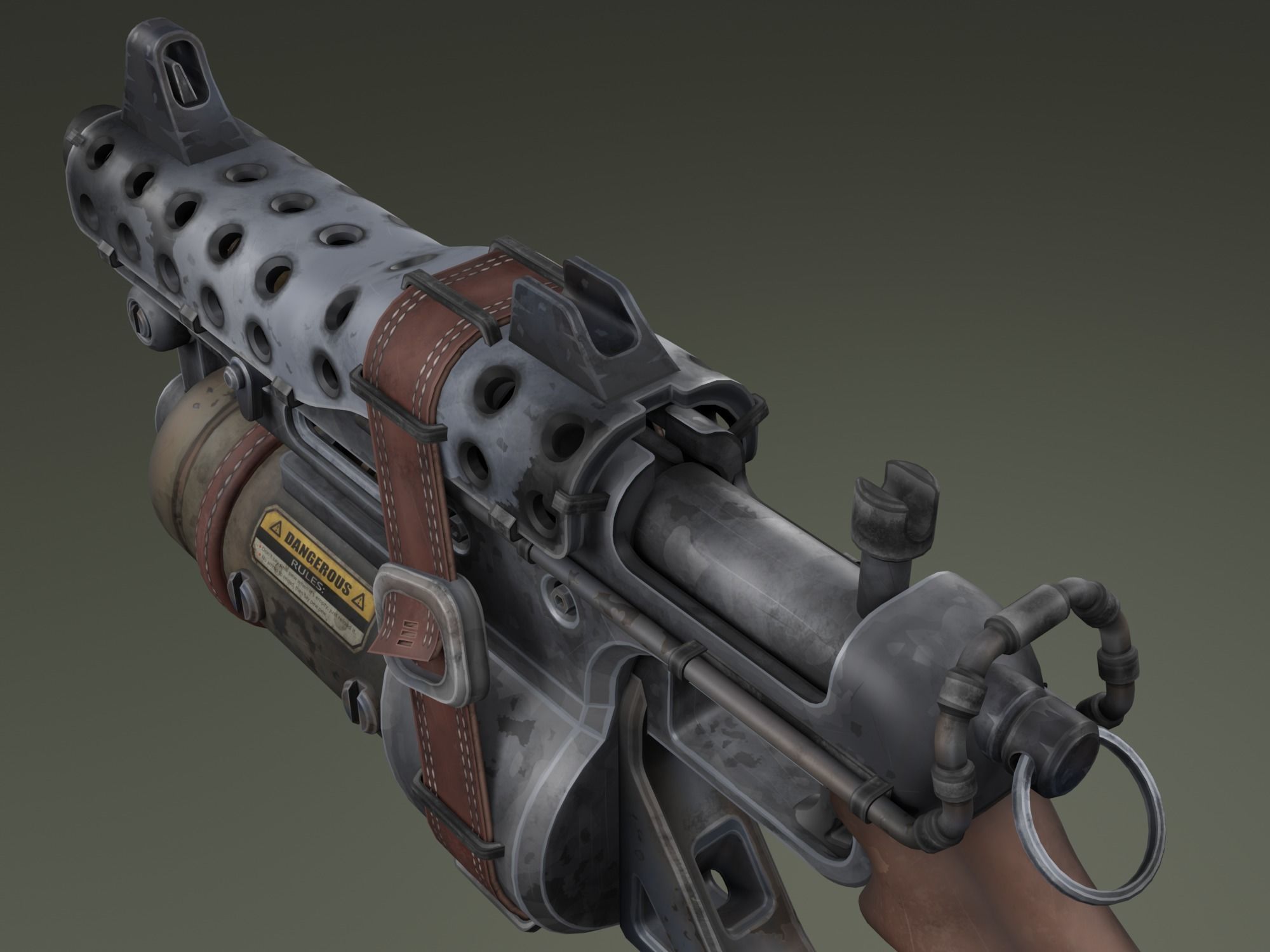 3D model Stylized submachine gun VR / AR / low-poly | CGTrader