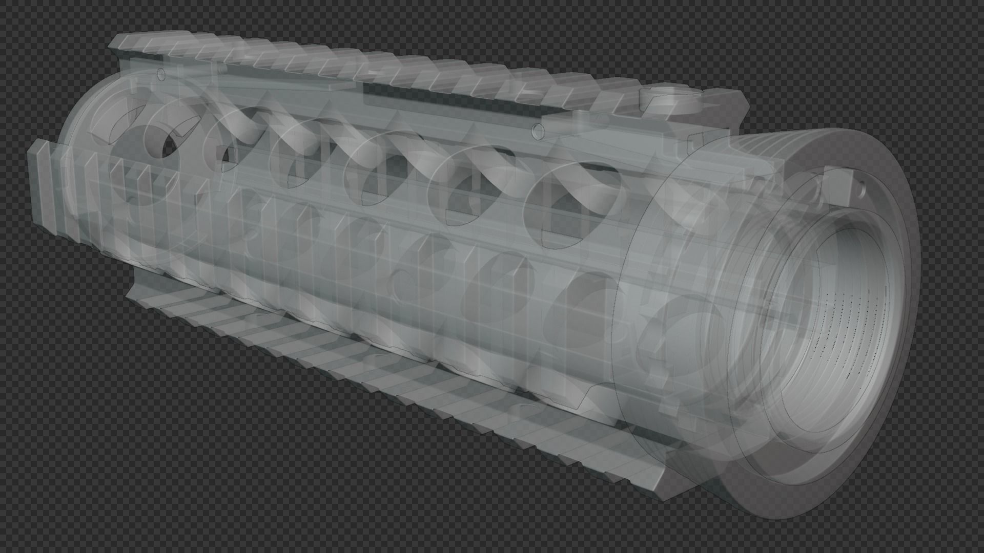 3D model AR-15 RAS Forend Handguard VR / AR / low-poly | CGTrader