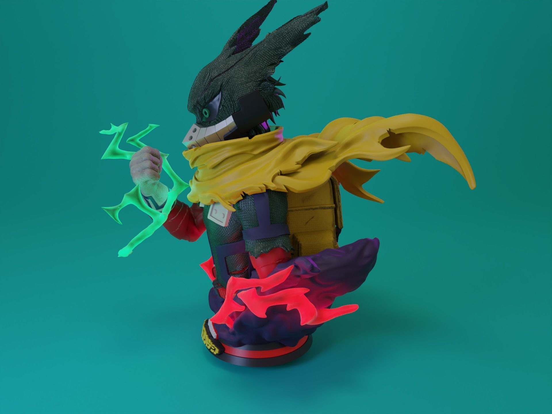 Deku Seinen - Midoriya Izuku 3D model 3D printable | CGTrader