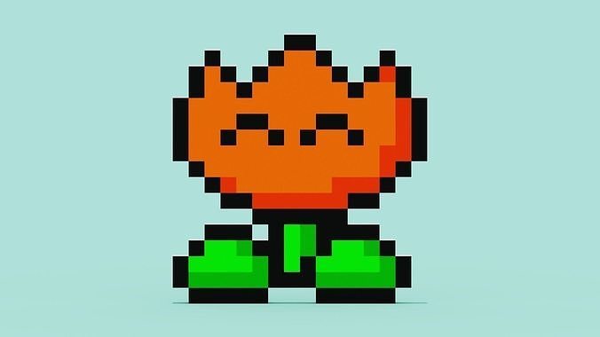 Fire Mario Pixel