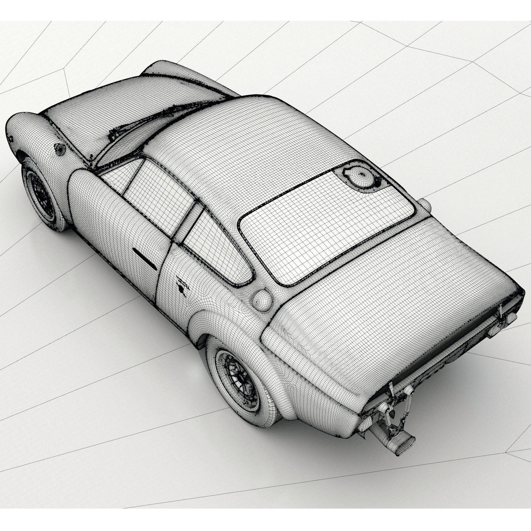 Abarth-Simca 2Mila 2-litre GT 1964 3D model | CGTrader