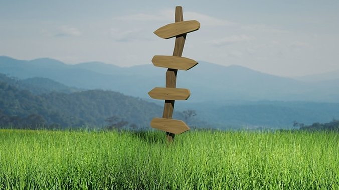 Signpost 3D model | CGTrader