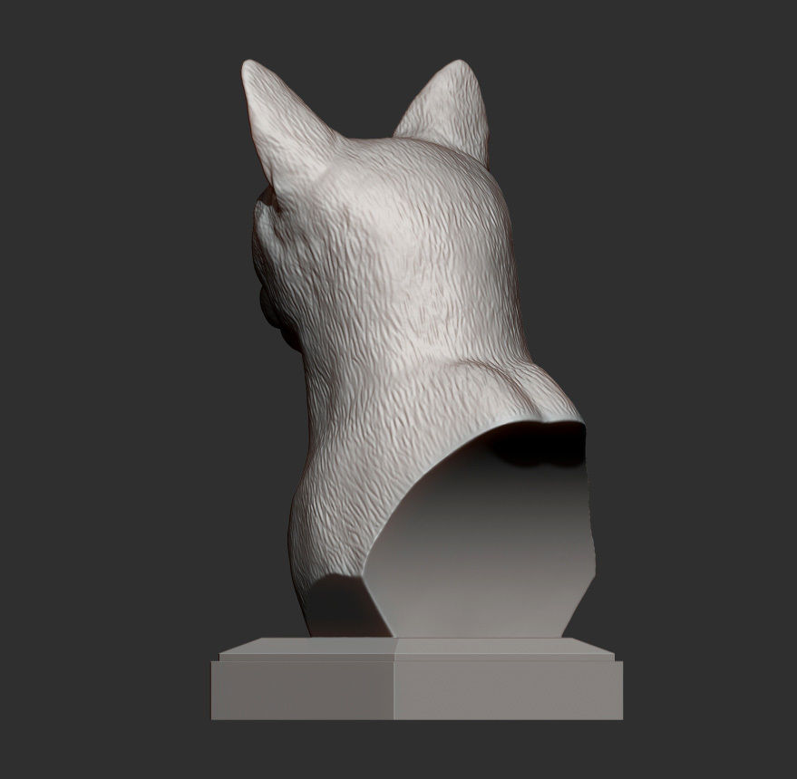 abyssinian cat bust 3D model 3D printable | CGTrader
