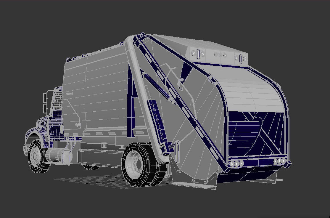 3D model Garbage Truck 3D model VR / AR / low-poly | CGTrader
