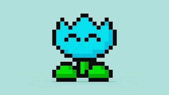 3D model Mario Ice flower VR / AR / low-poly | CGTrader