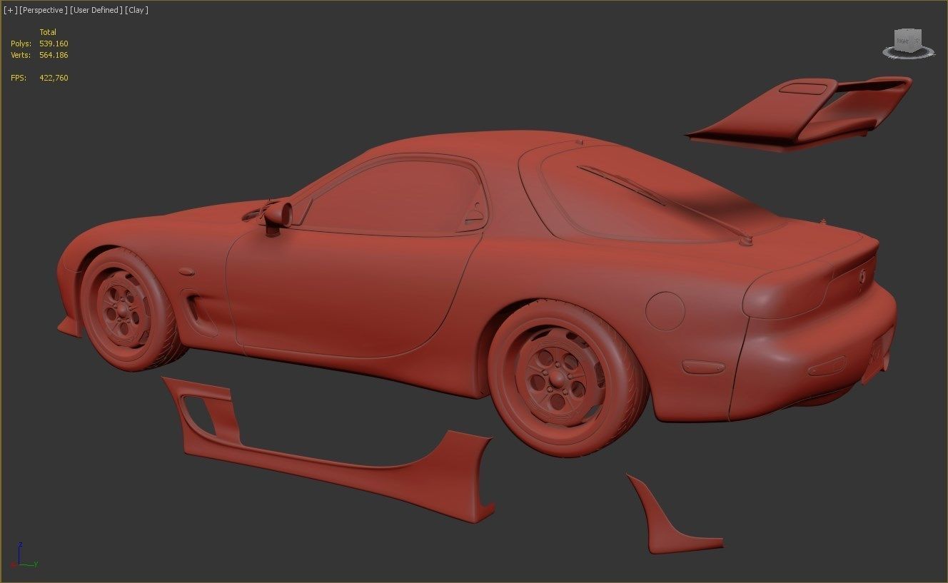 Mazda RX-7 A-Spec 3D model | CGTrader