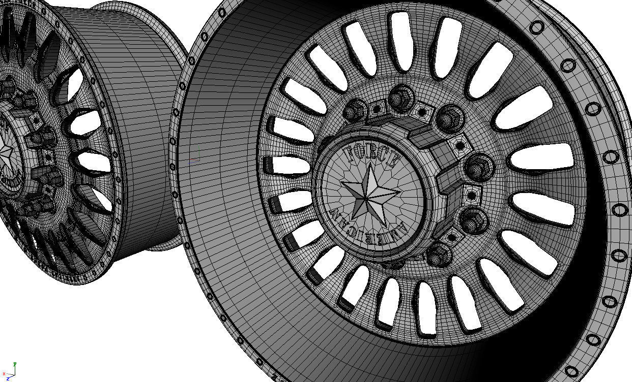 Wheel American Force Dually N20 MASSIVE DRW 3D model | CGTrader