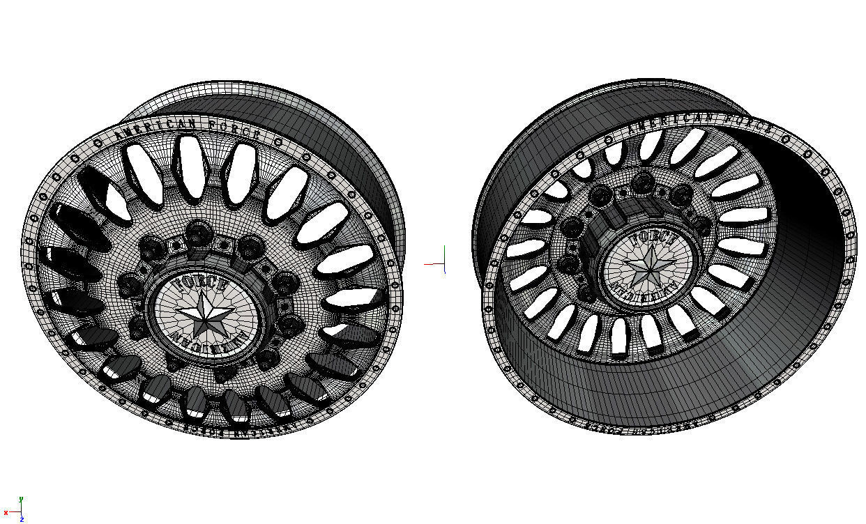 Wheel American Force Dually N20 MASSIVE DRW 3D model | CGTrader