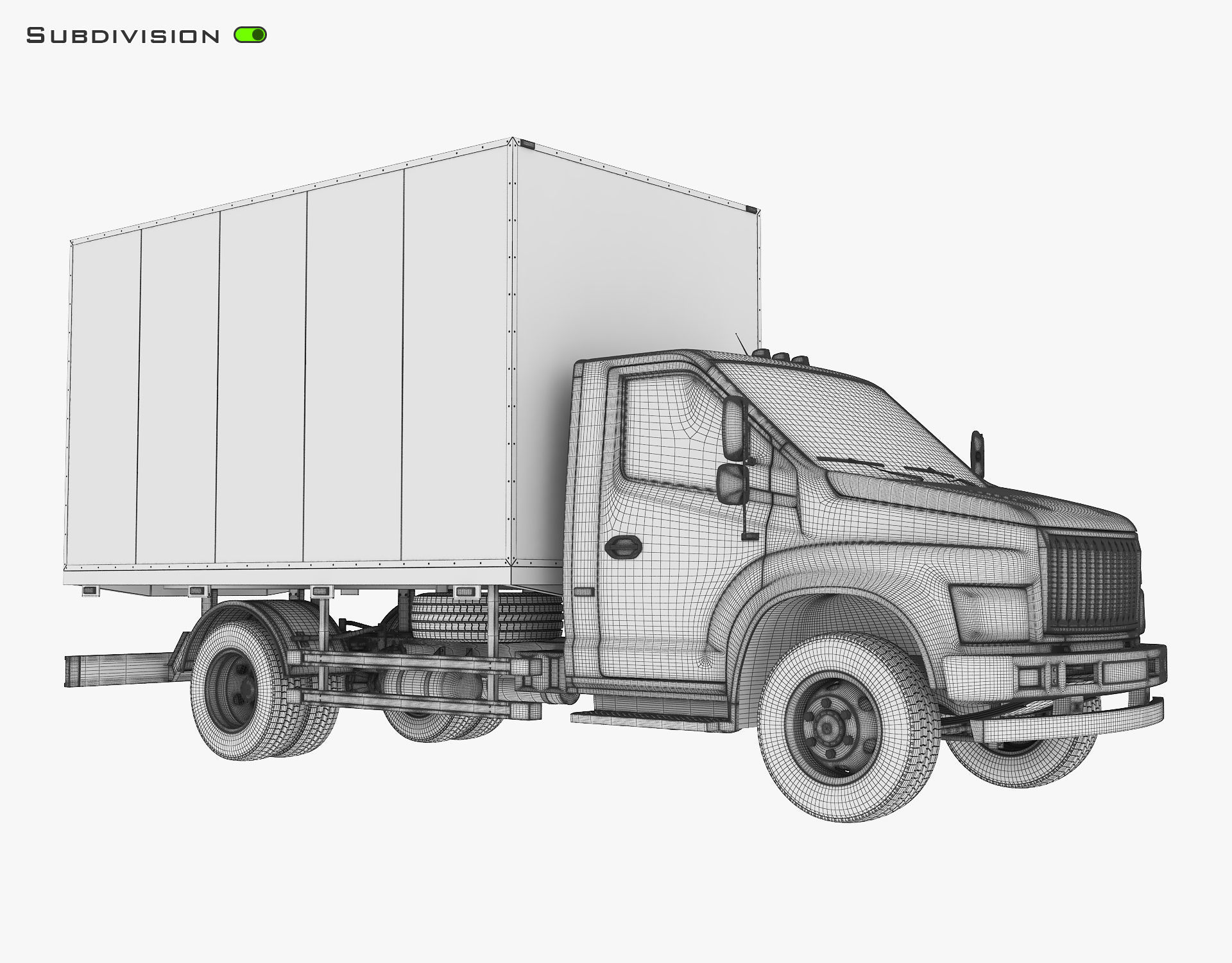 Truck Box v 2 3D model | CGTrader