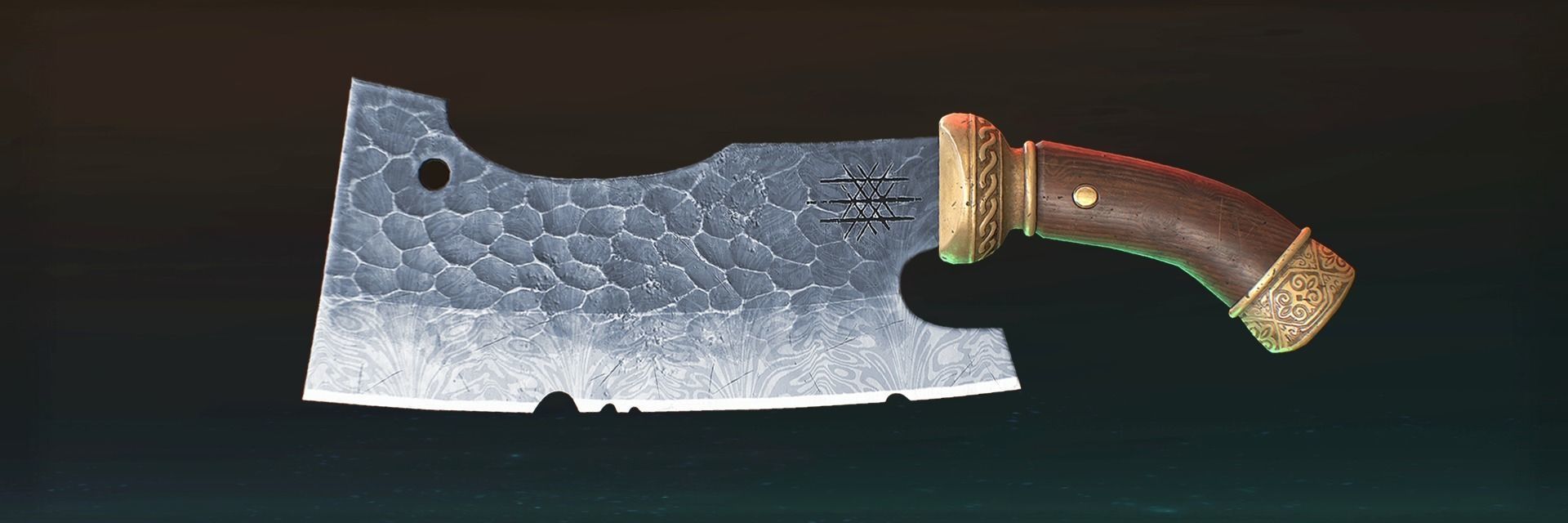 3D model Medieval Sword War Cleaver Melee Weapon Game-Ready model VR ...