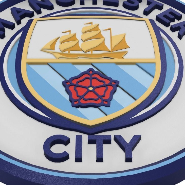 Manchester City Wall Sign 3D model 3D printable | CGTrader