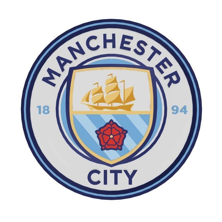 Manchester City Wall Sign 3D model 3D printable | CGTrader