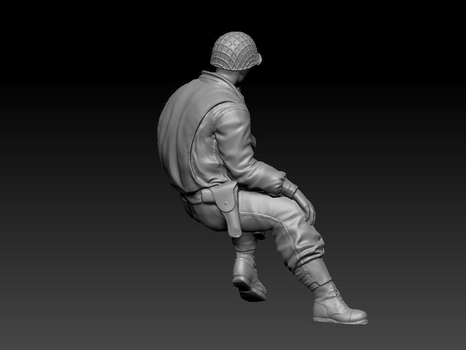 Military man ready to 3d print 3D model | CGTrader