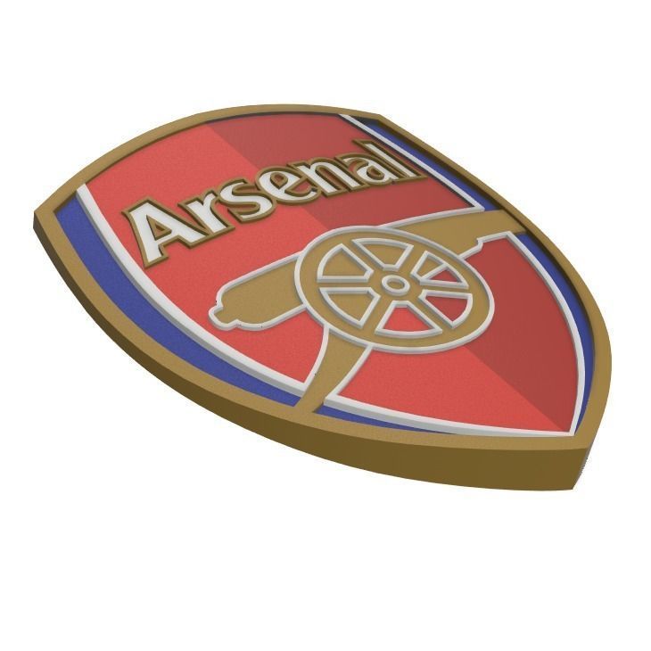 Arsenal FC Wall Sign 3D model 3D printable | CGTrader