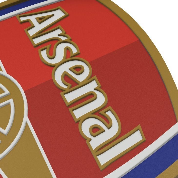 Arsenal FC Wall Sign 3D model 3D printable | CGTrader