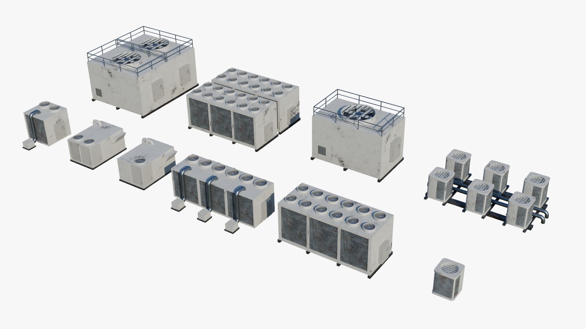 3D model Rooftop AC Pack VR / AR / low-poly | CGTrader