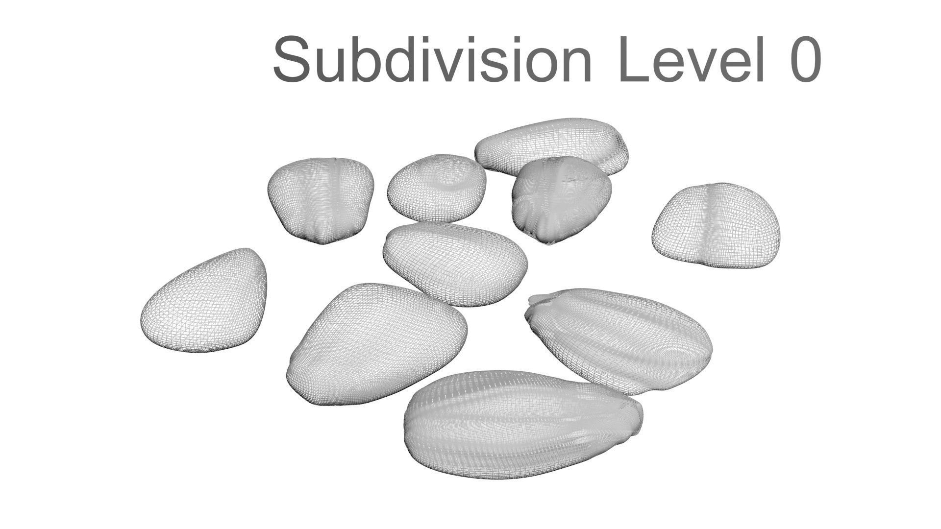 Colored Corn Kernels Set 3D model | CGTrader