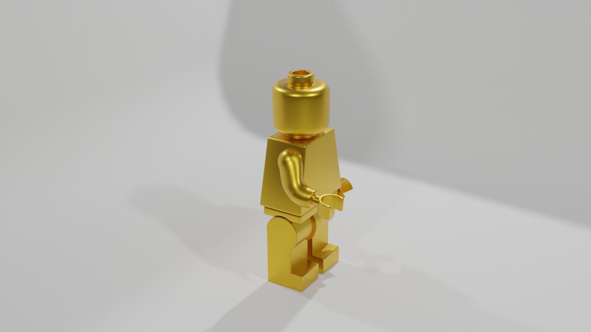Golden LEGO MAN 3D model | CGTrader