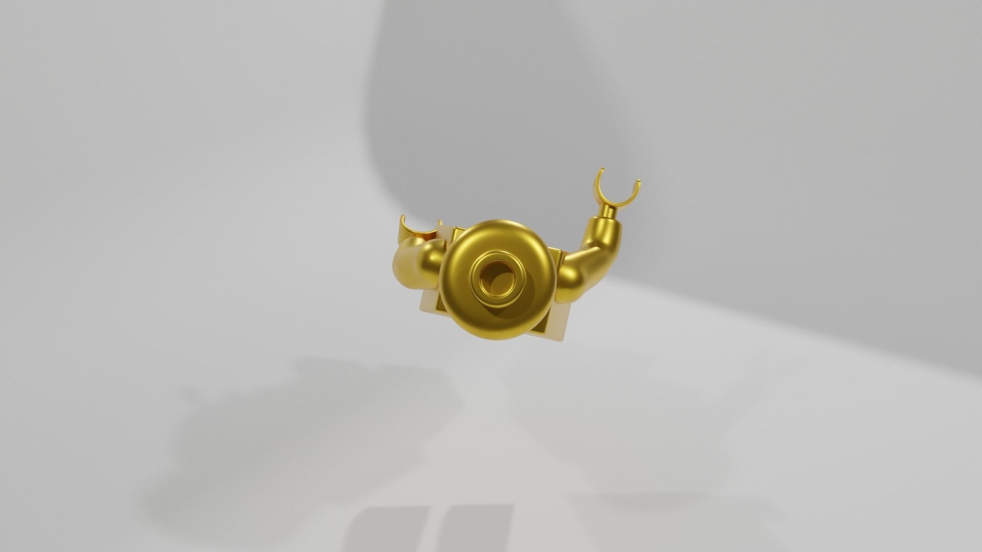 Golden LEGO MAN 3D model | CGTrader