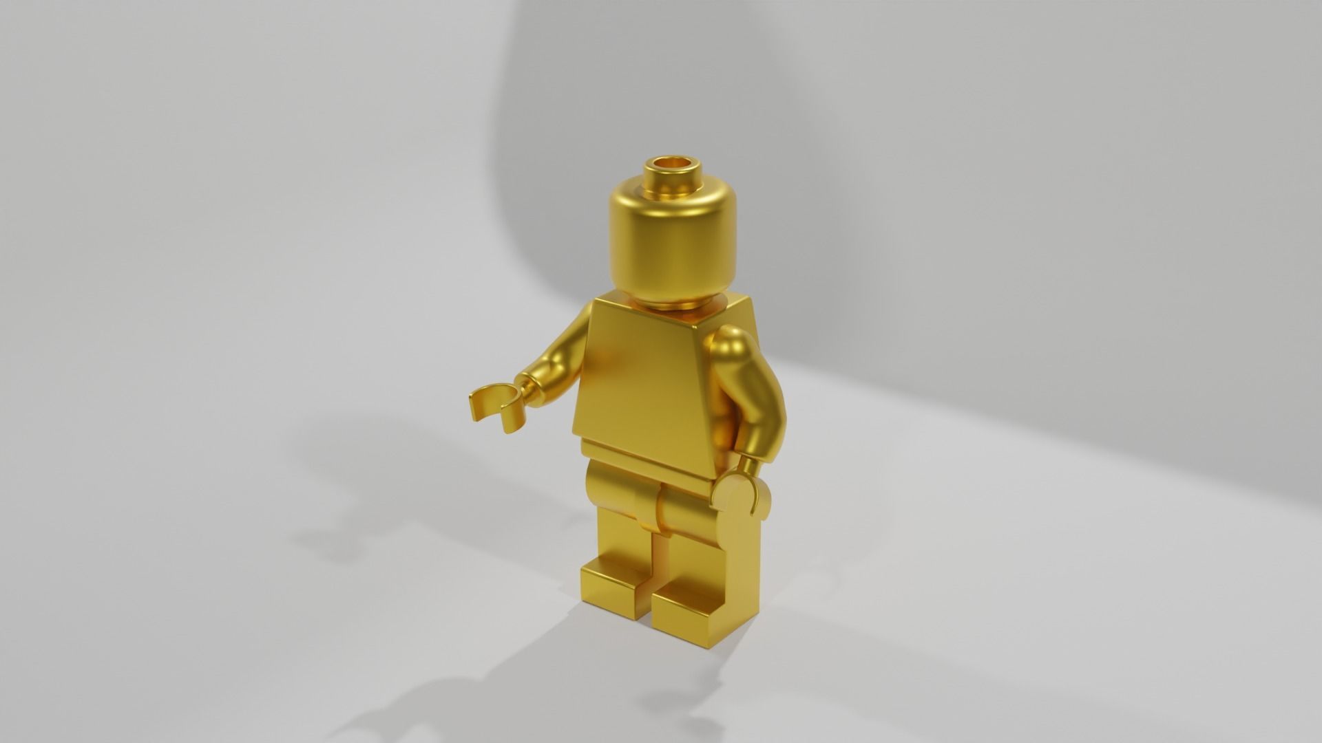 Golden LEGO MAN 3D model | CGTrader