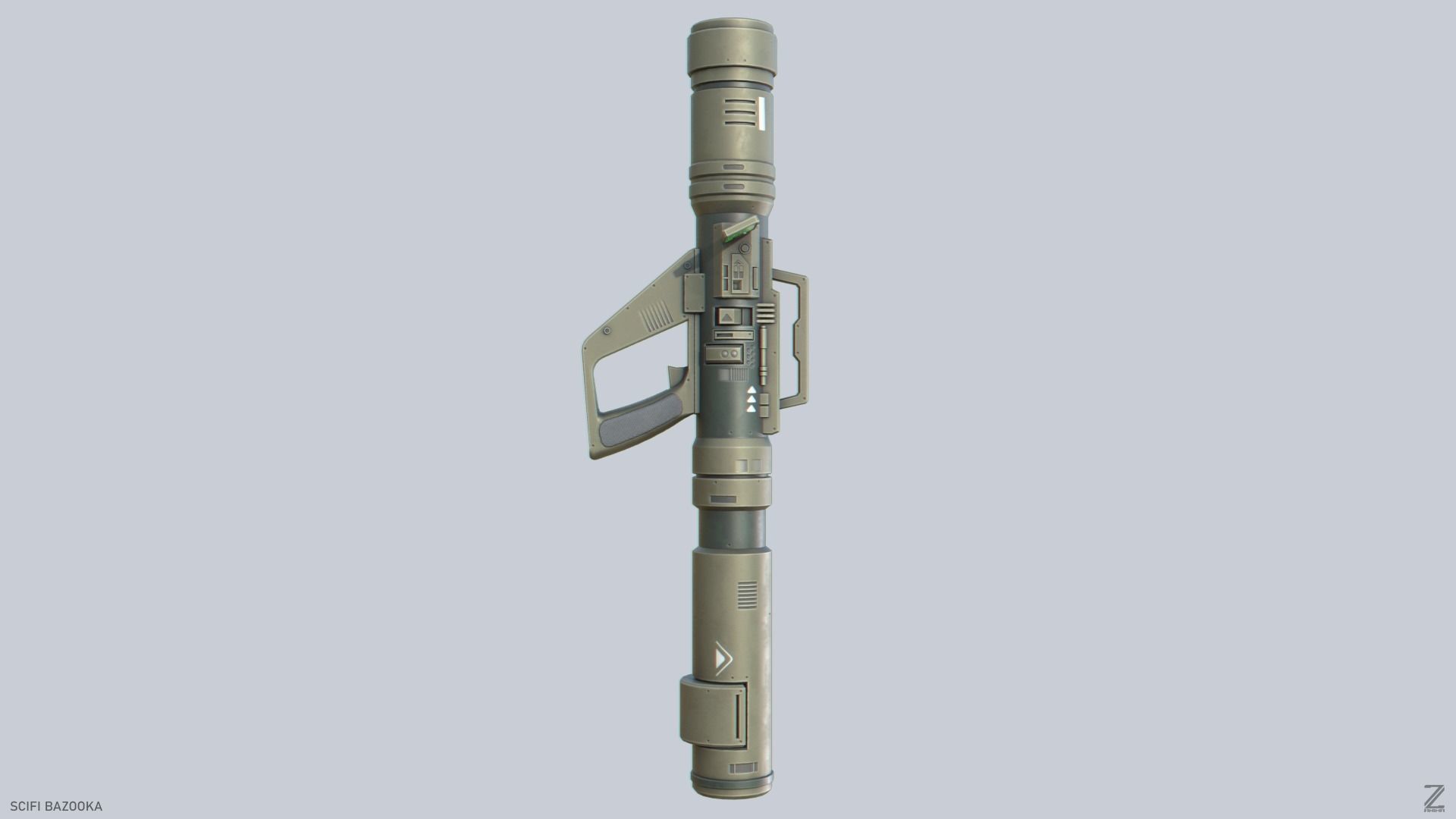 3D model Scifi bazooka VR / AR / low-poly | CGTrader