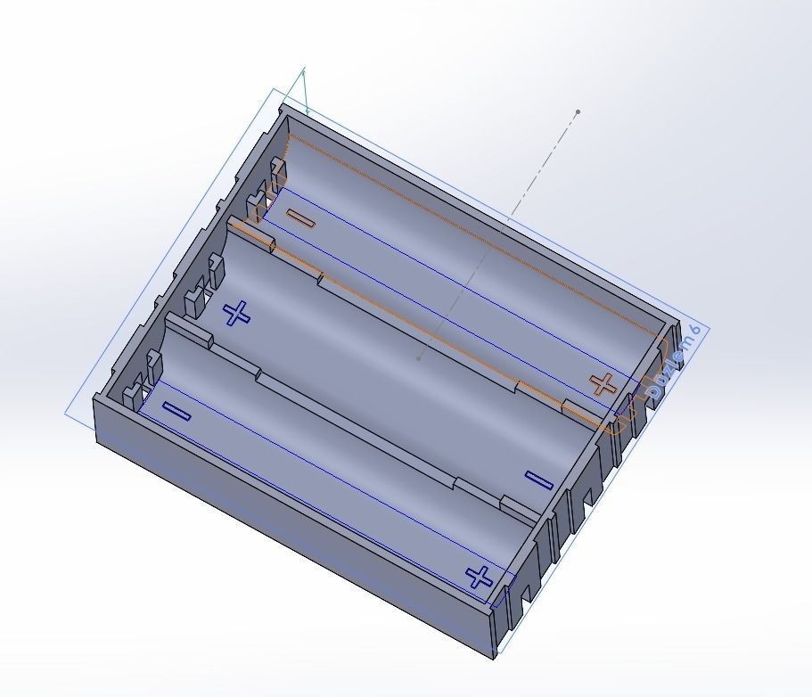 18650 lithium batteries holder Triple 3D model 3D printable | CGTrader