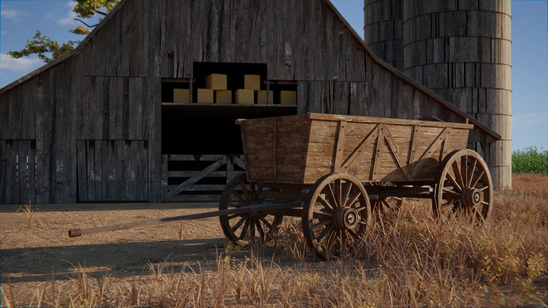 Old Farm 3d Scene 3D model | CGTrader
