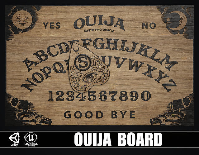 3D model Spirit Board - Ouija VR / AR / low-poly | CGTrader