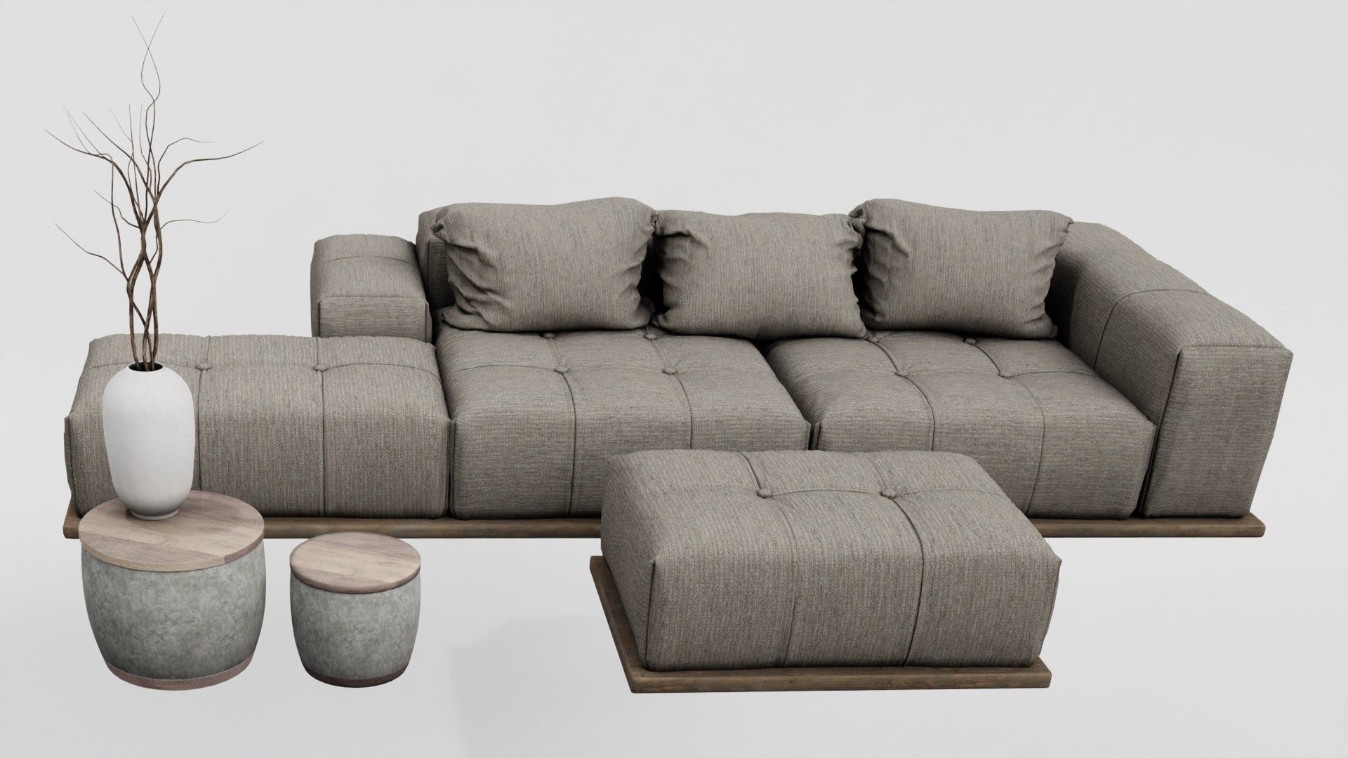 Modem Couch Sofa 3D model | CGTrader
