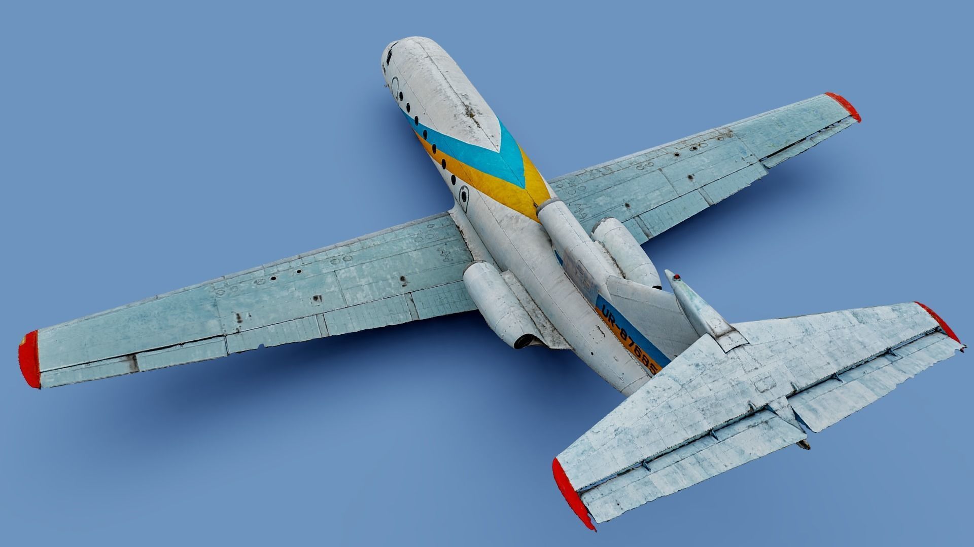 3D model Yakovlev yak 40 airplane Ukraine Antonov photogrammetry 3D ...