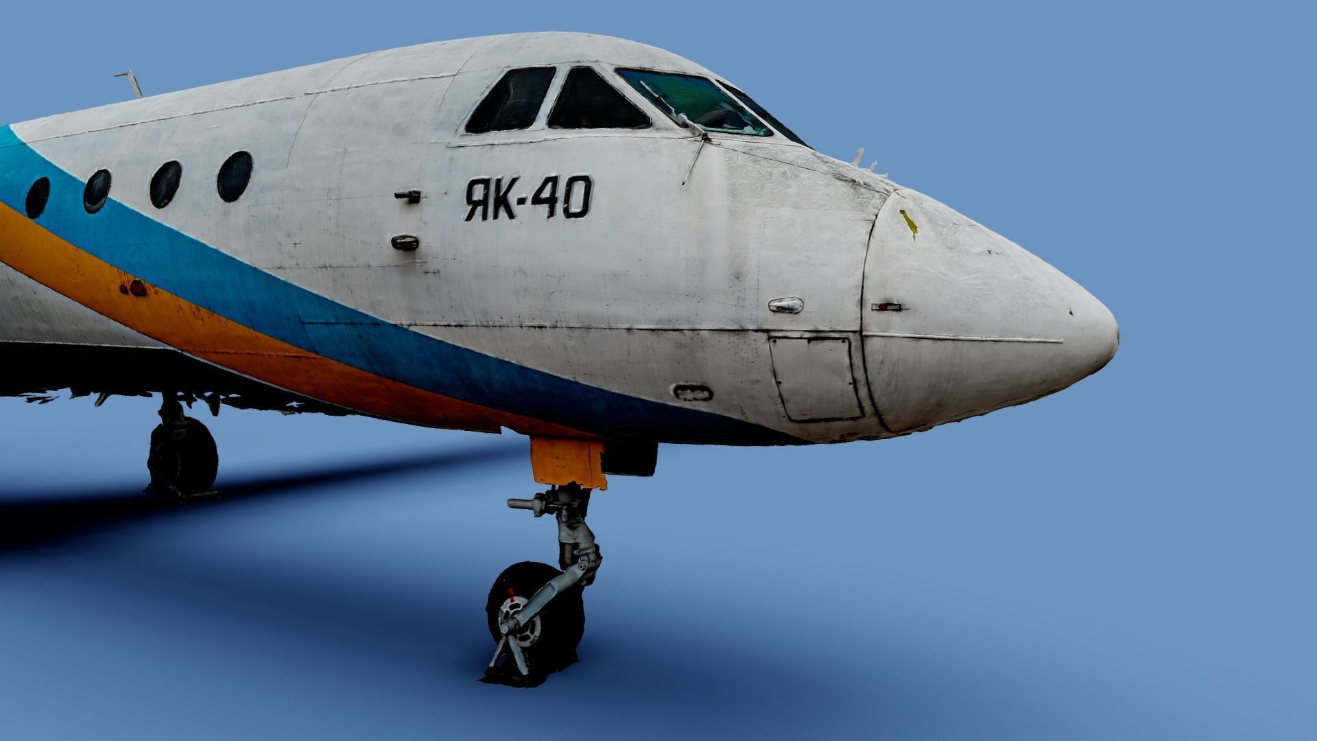 3D model Yakovlev yak 40 airplane Ukraine Antonov photogrammetry 3D ...