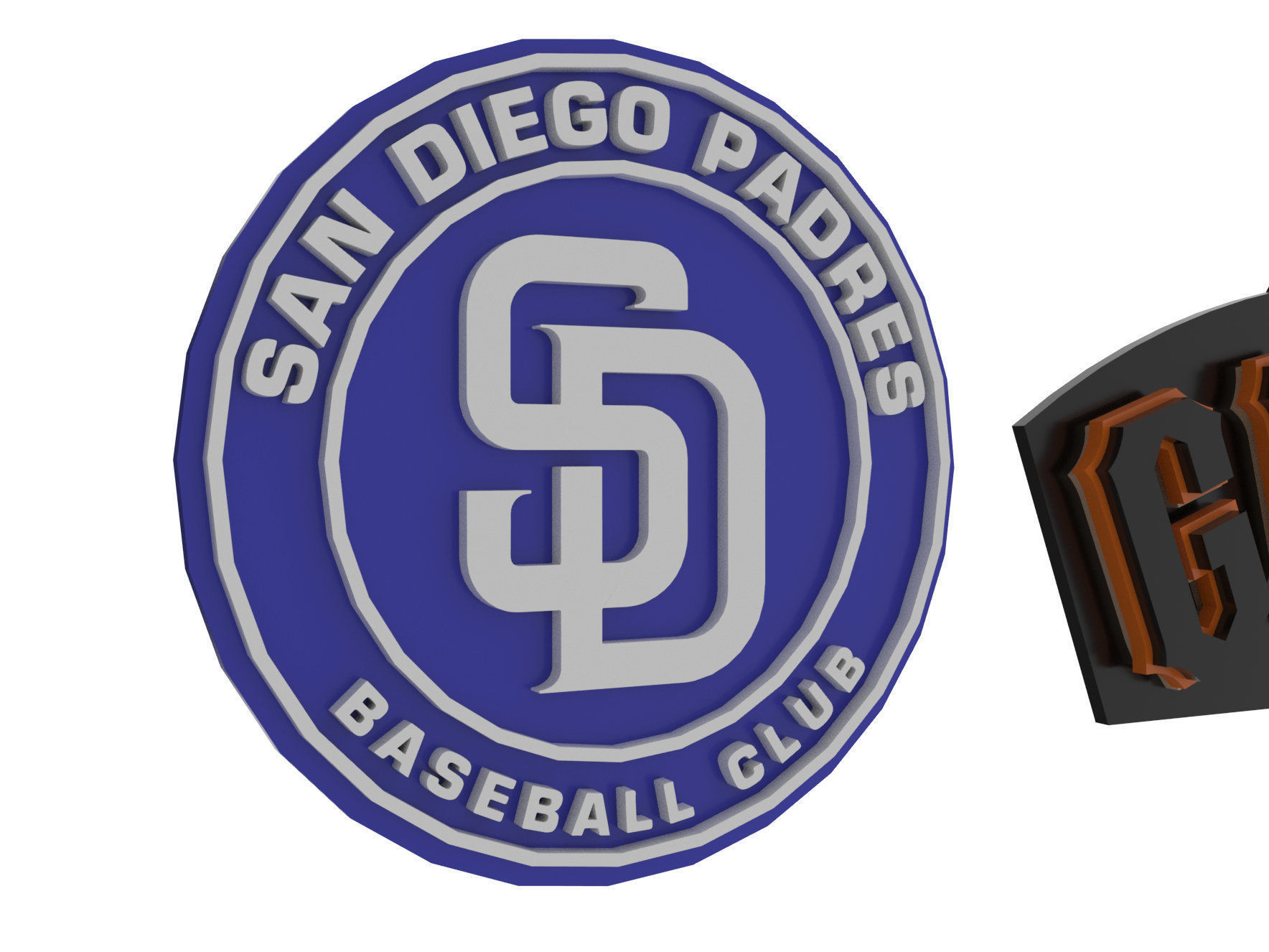 MLB Major League Baseball EVERY TEAMS LOGOS 3D model 3D printable ...