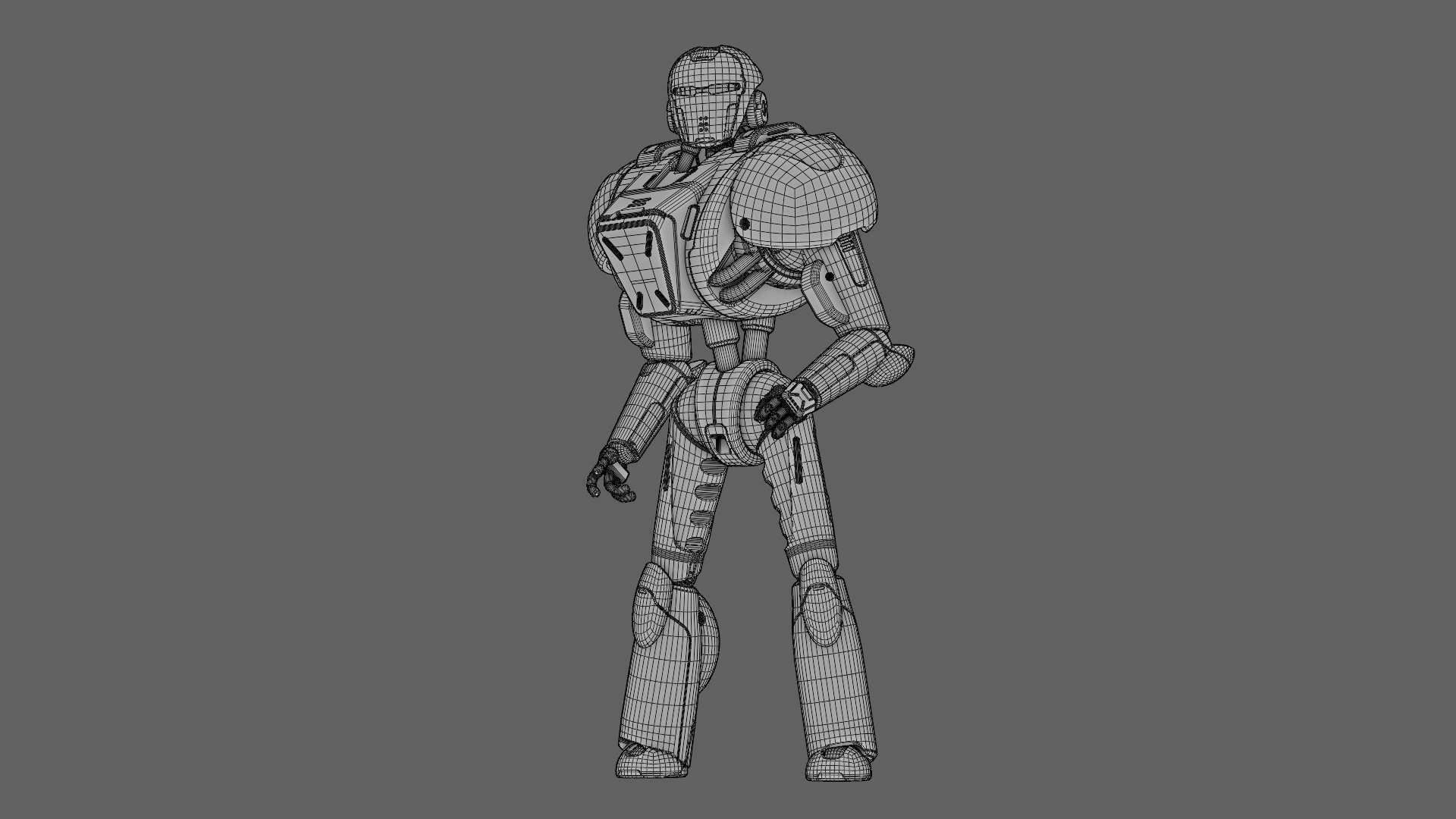 ANDROID MECHA-B RIGGED 3D model rigged | CGTrader