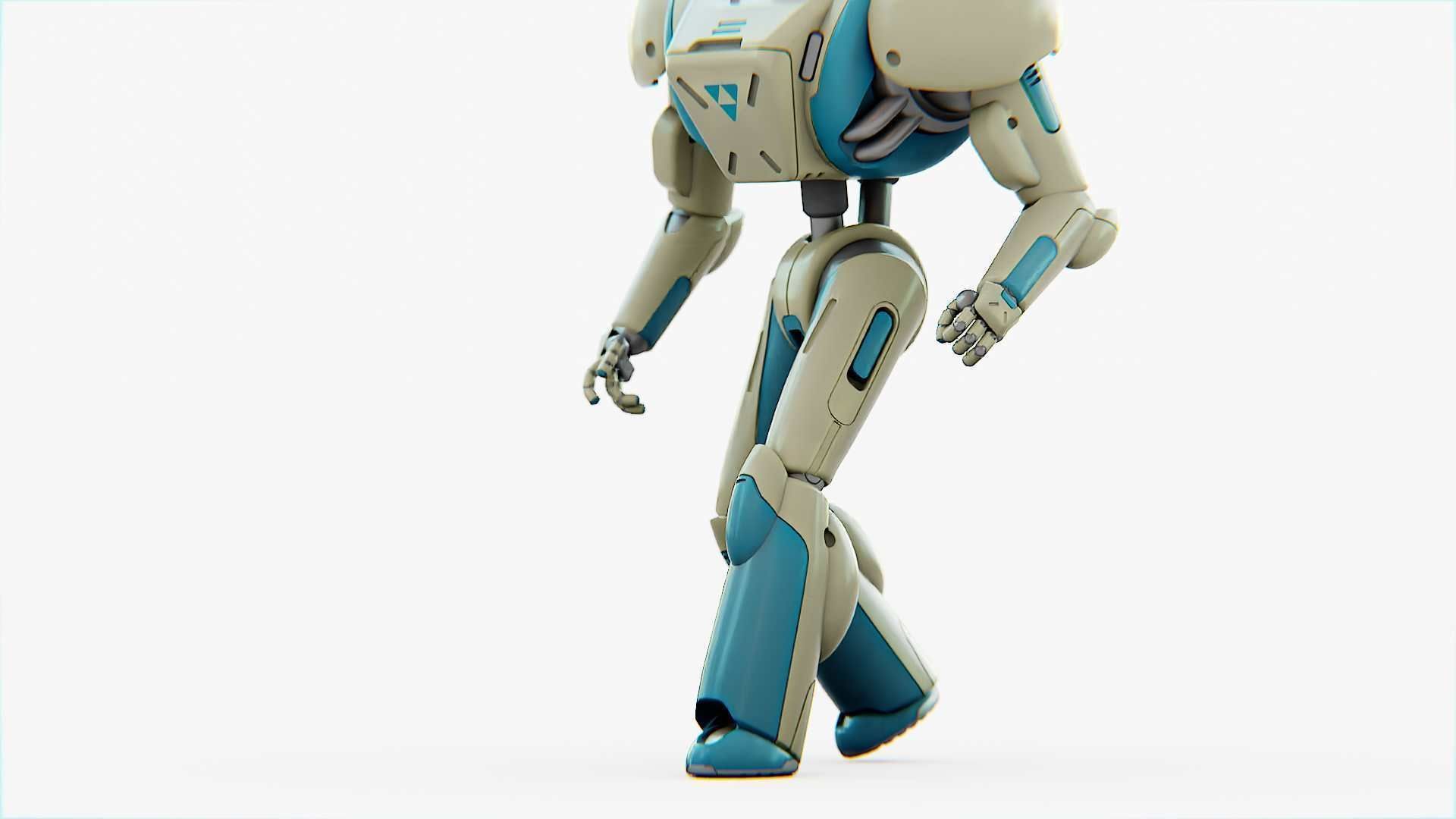 ANDROID MECHA-B RIGGED 3D model rigged | CGTrader