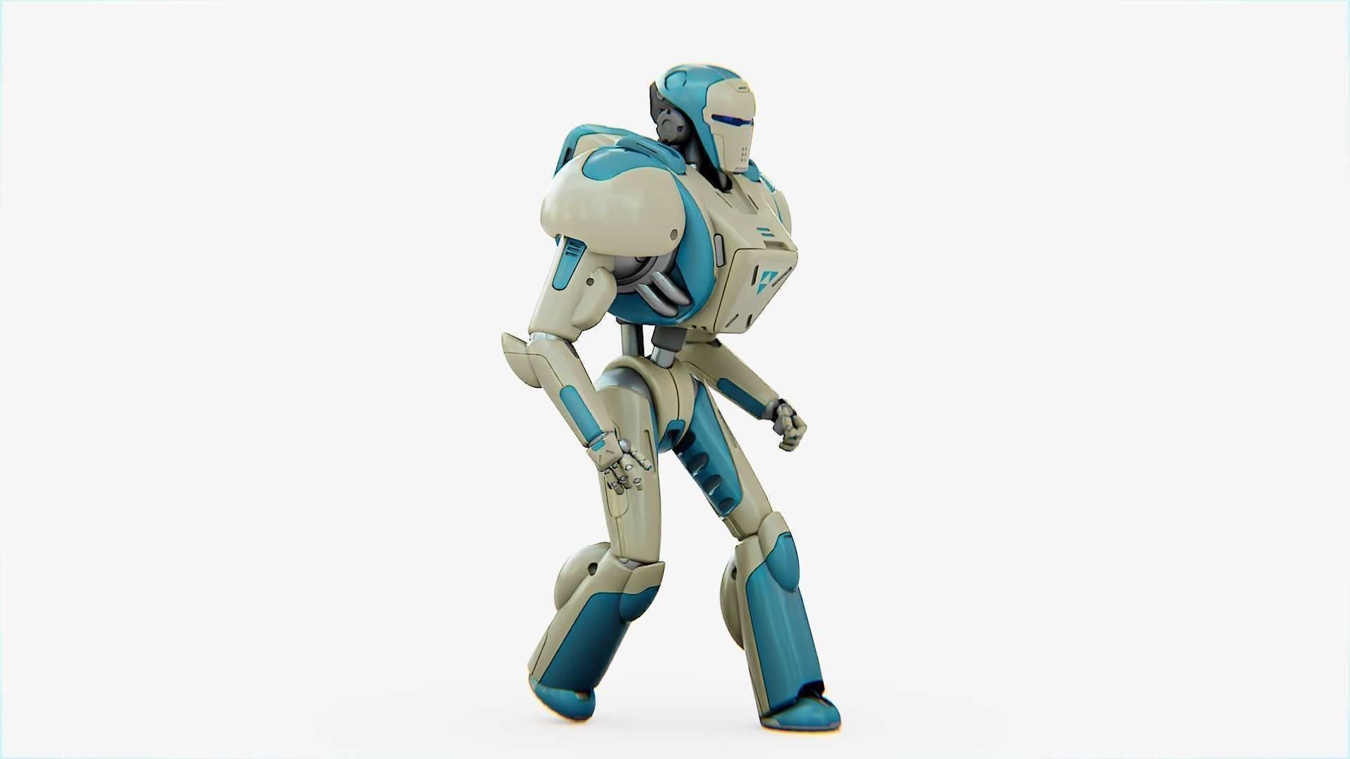 ANDROID MECHA-B RIGGED 3D model rigged | CGTrader
