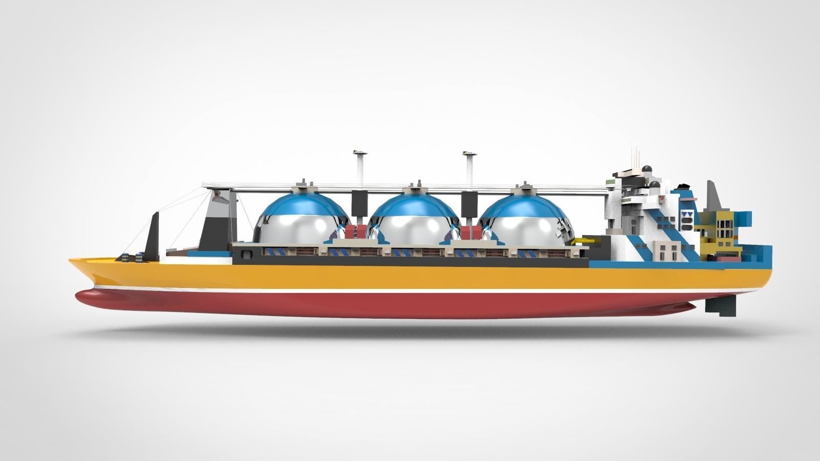 LNG Carrier tangker ship 3D model | CGTrader