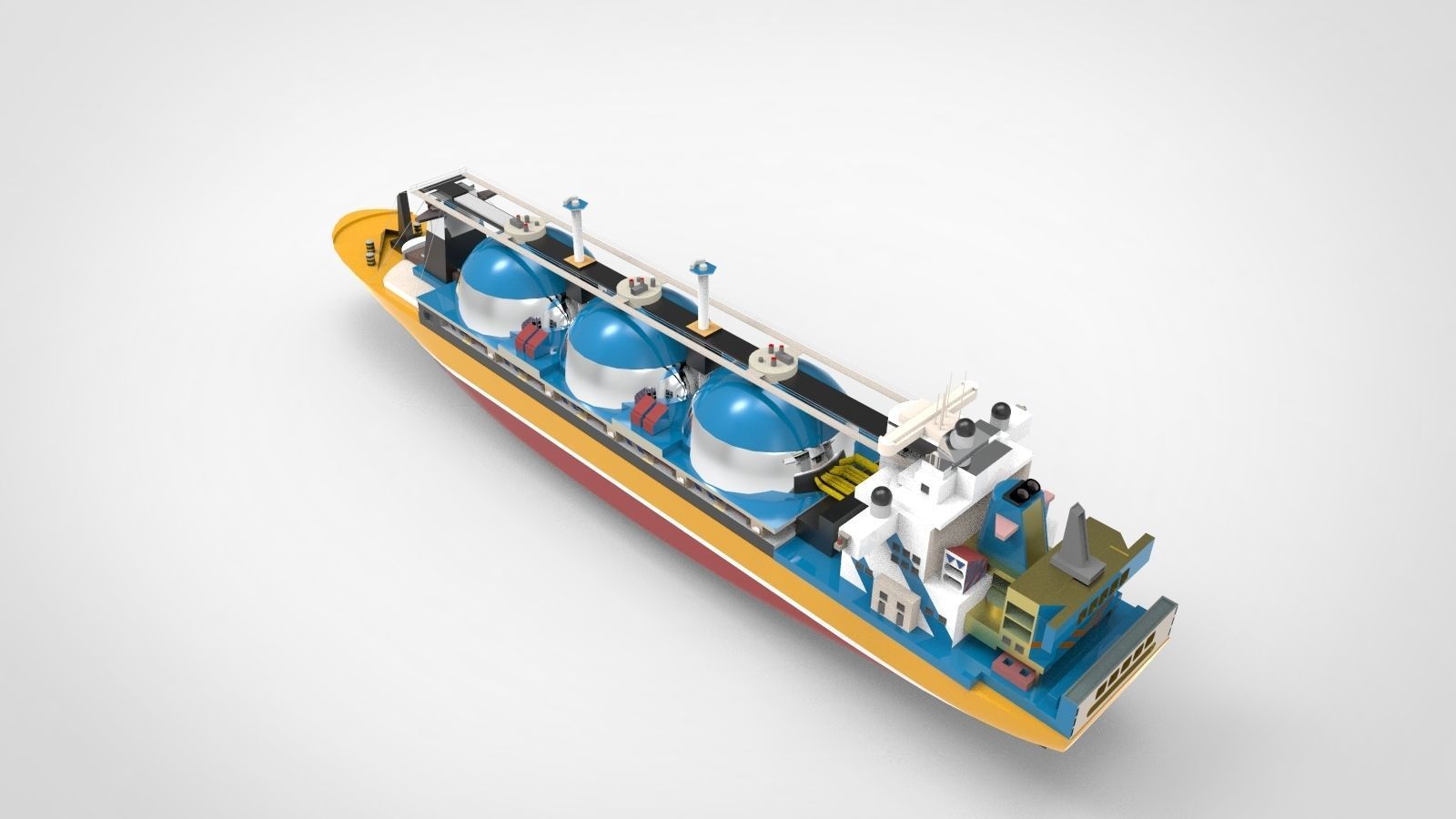 LNG Carrier tangker ship 3D model | CGTrader