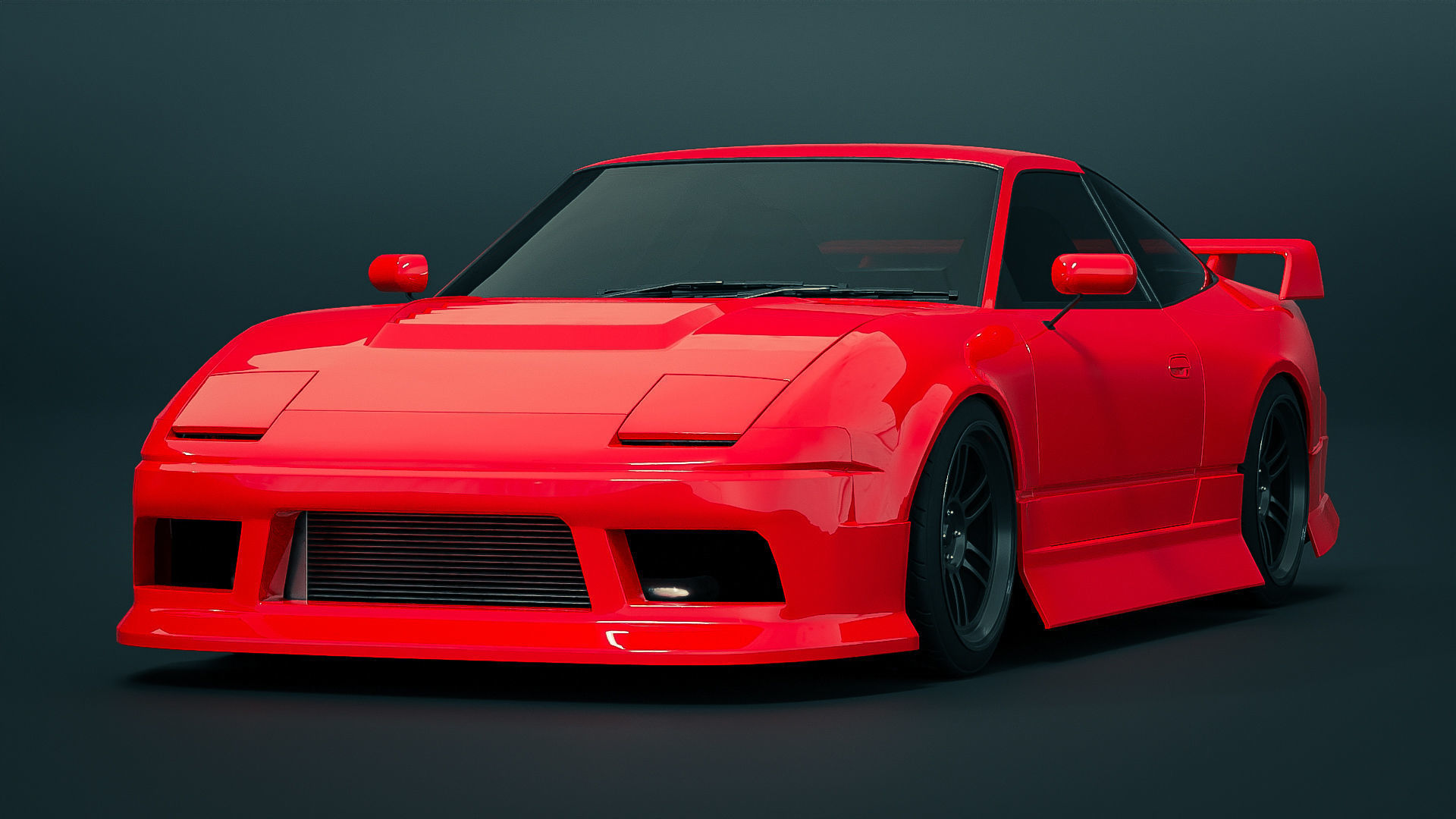 Nissan 180SX Modified 3D model rigged | CGTrader