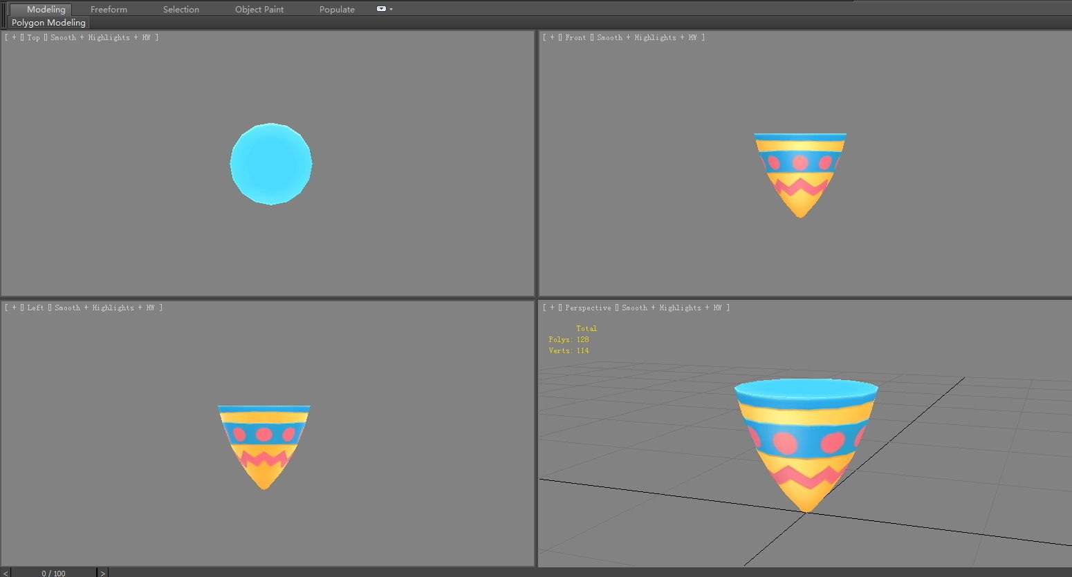 3D model Cartoon spinning top - gyroscope VR / AR / low-poly | CGTrader