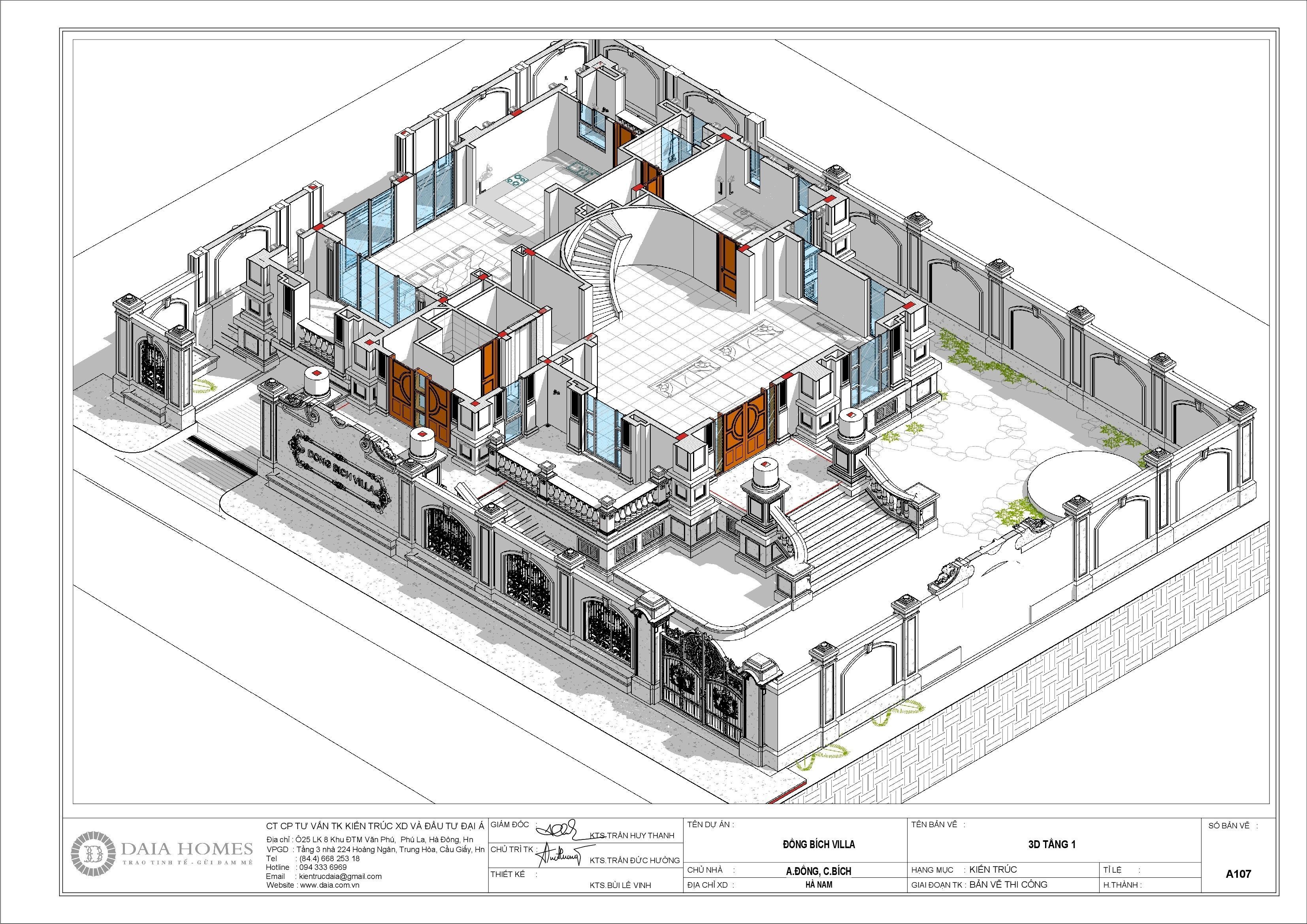 classic villa model revit templete family 3D model | CGTrader