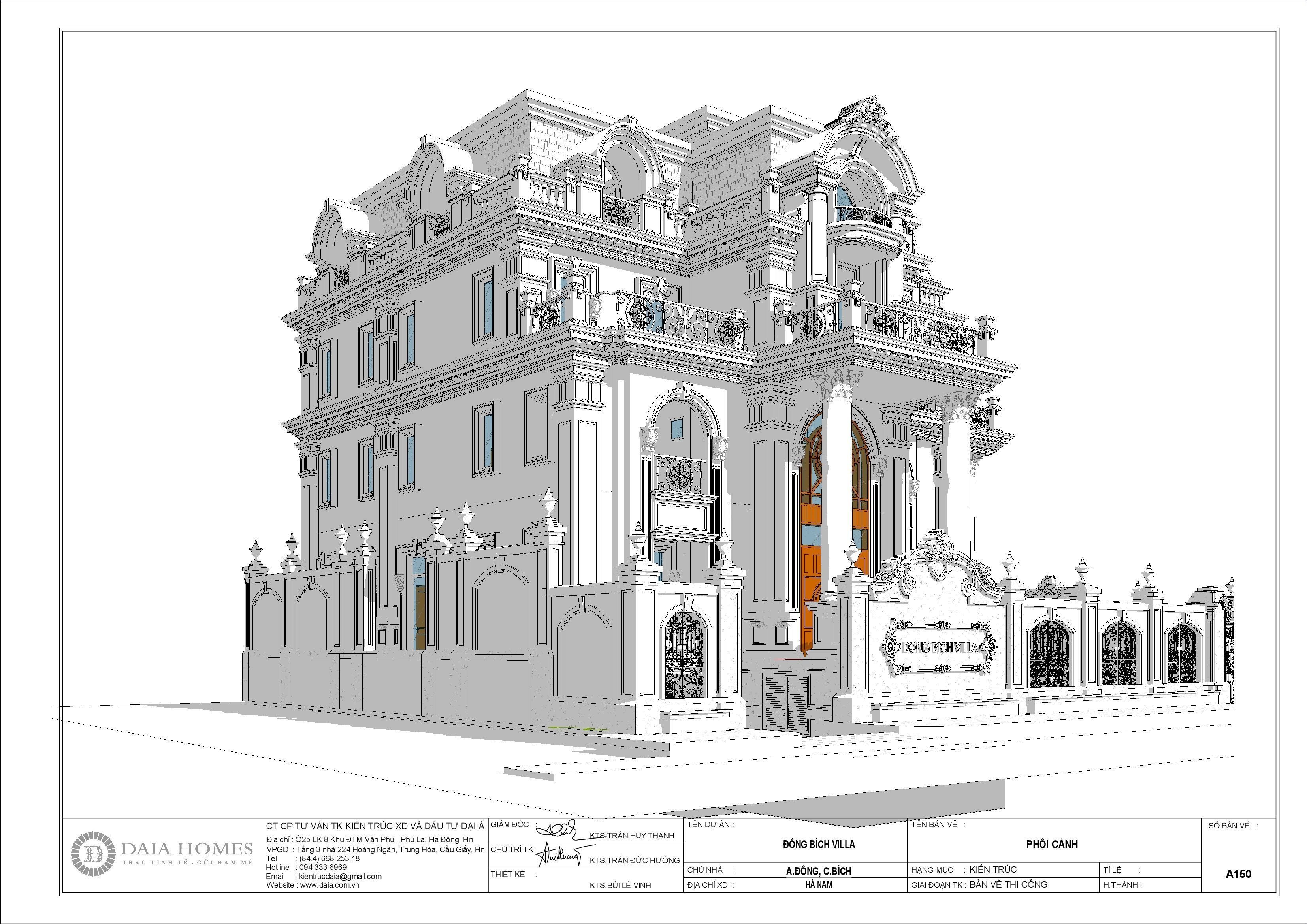 classic villa model revit templete family 3D model | CGTrader