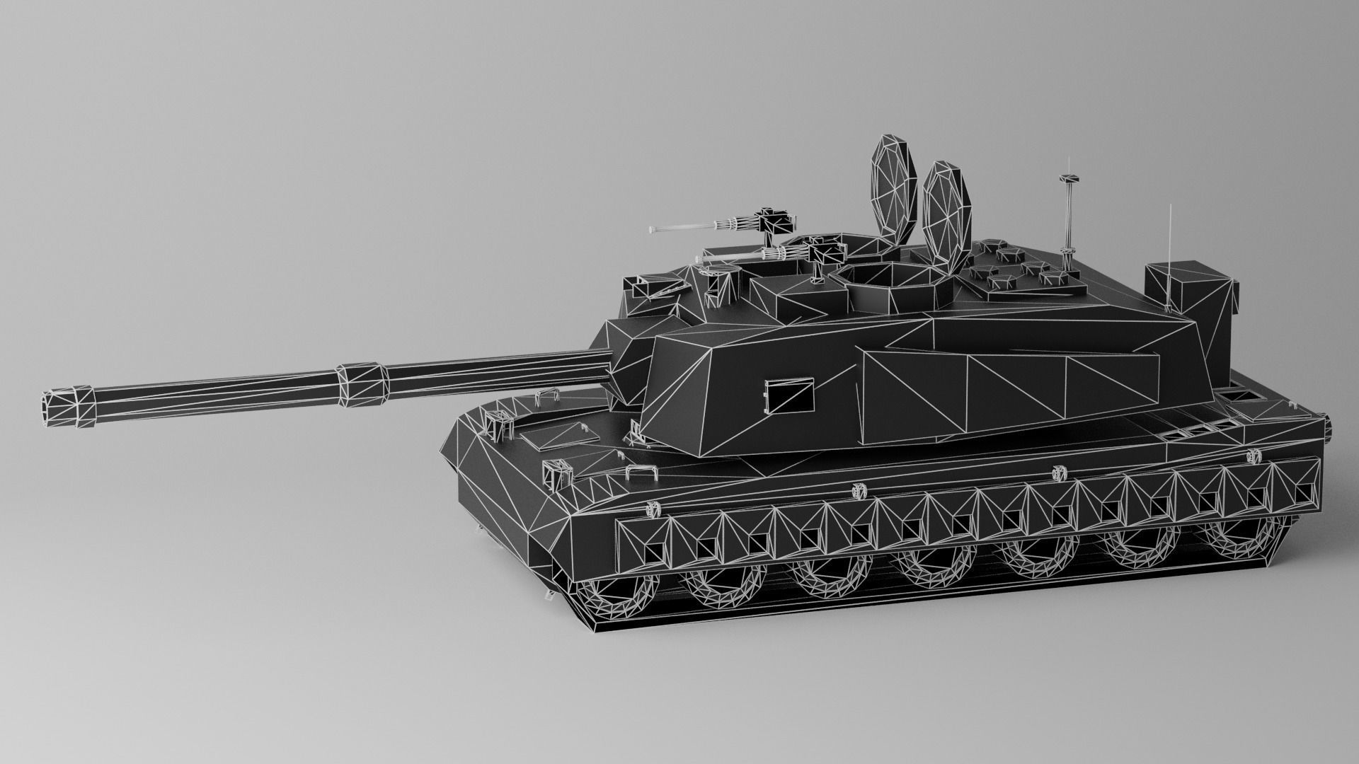 3D model Simple Cartoon Heavy Tank VR / AR / low-poly | CGTrader
