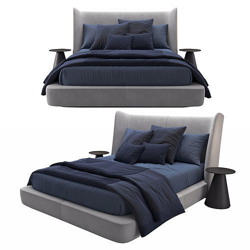 Bed Midnight Flexform 3D model | CGTrader