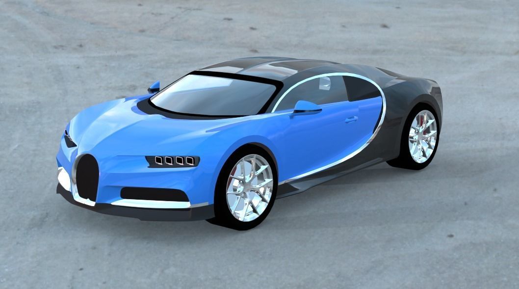 Bugatti Chiron High Detailed V2 3D model 3D printable | CGTrader