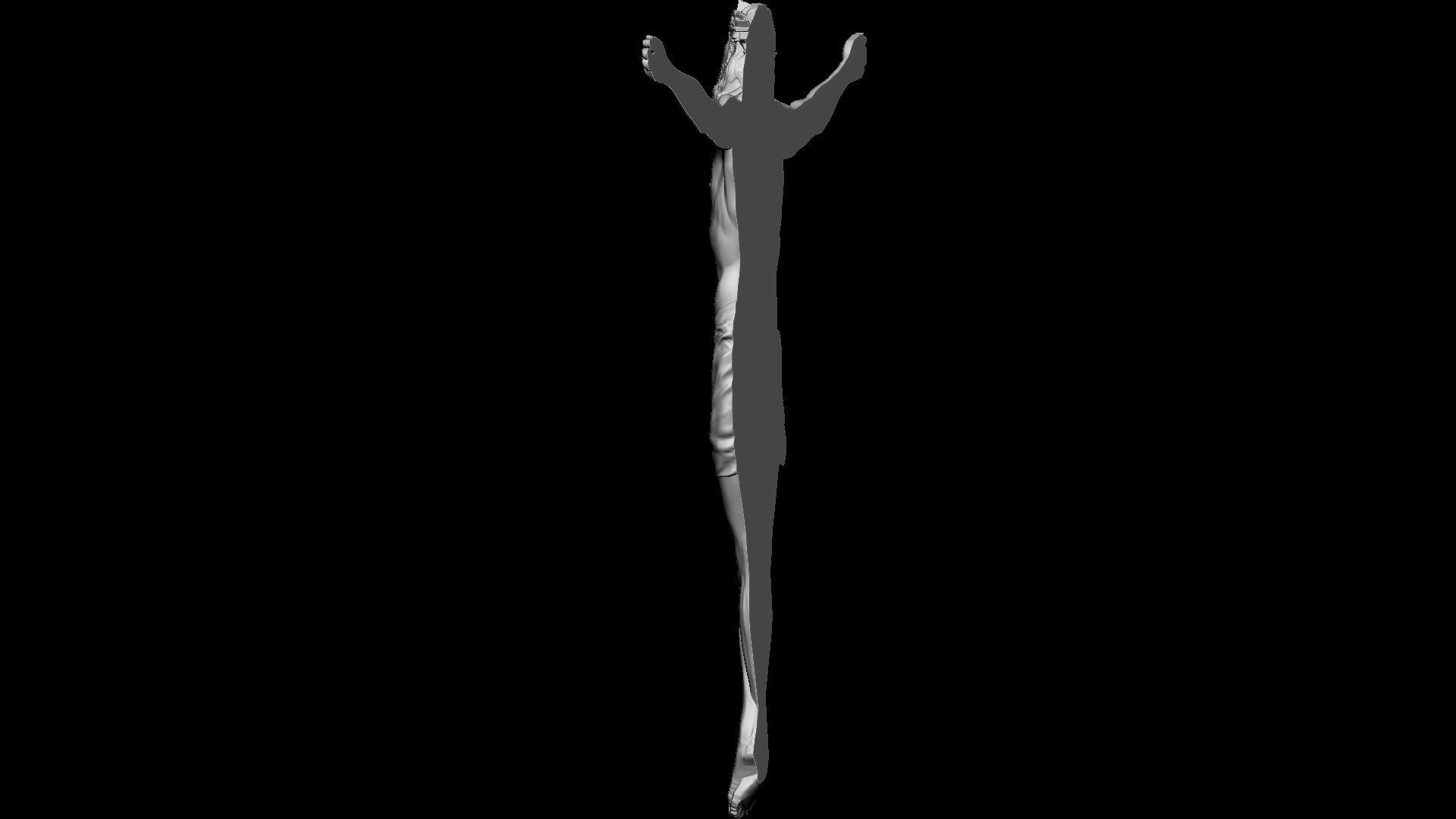 Crucifixion of Jesus Christ Cross Number 3 3D model 3D printable | CGTrader