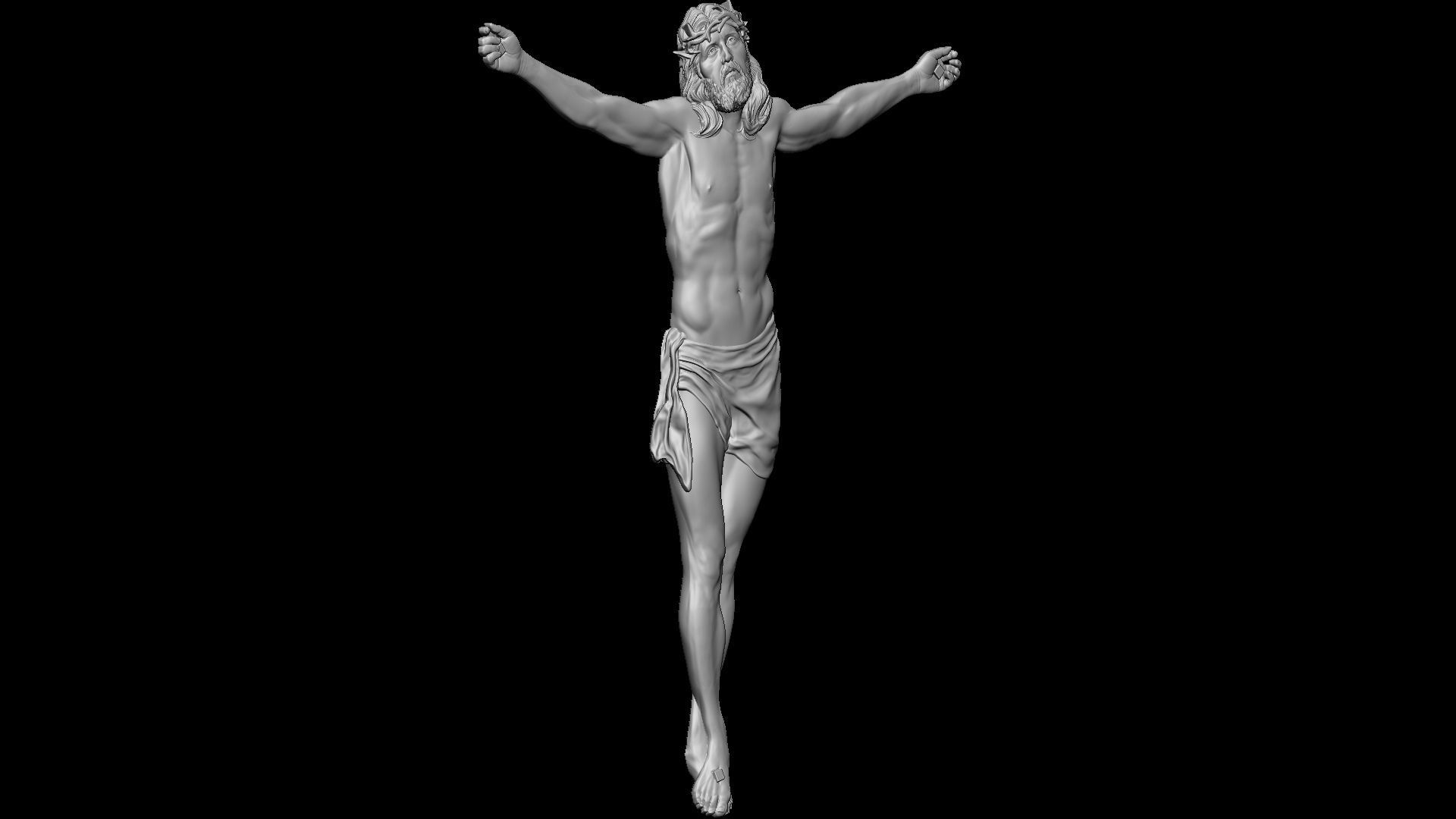 Crucifixion of Jesus Christ Cross Number 3 3D model 3D printable | CGTrader